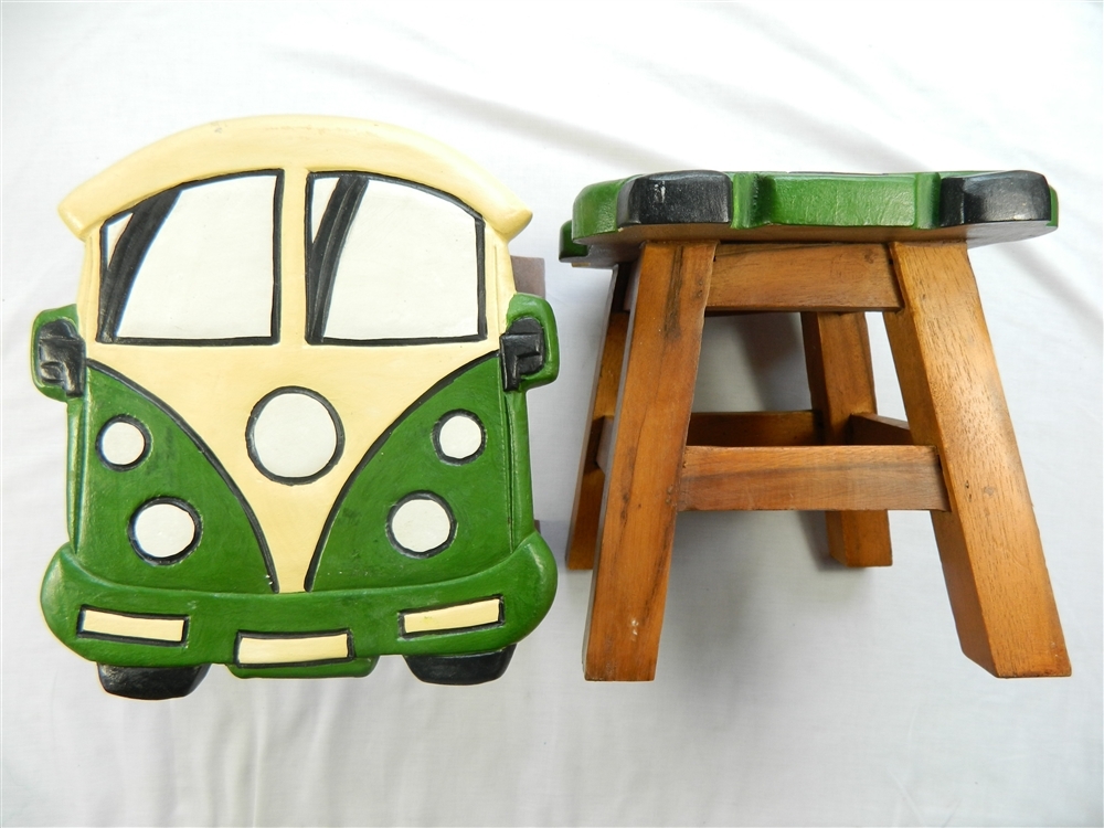 Childs Childrens Wooden Stool - Hand Made Shaped Stools In Assorted ...