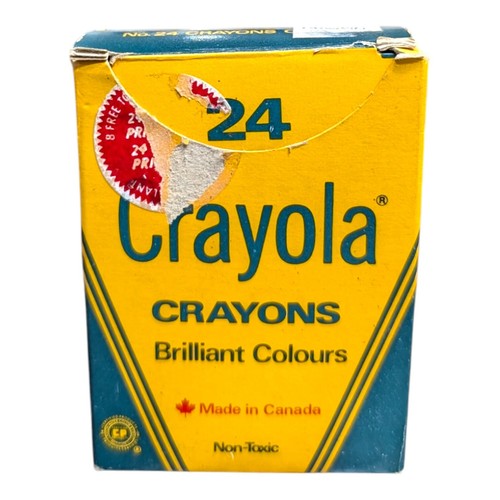 Vintage Crayola 24 Crayons Set Binney & Smith Brilliant Colors | eBay