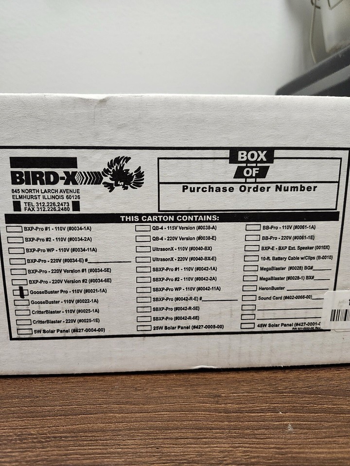 Bird-X GB-1 Goosebuster PRO Single Speaker Sonic Goose Deterrent System ...