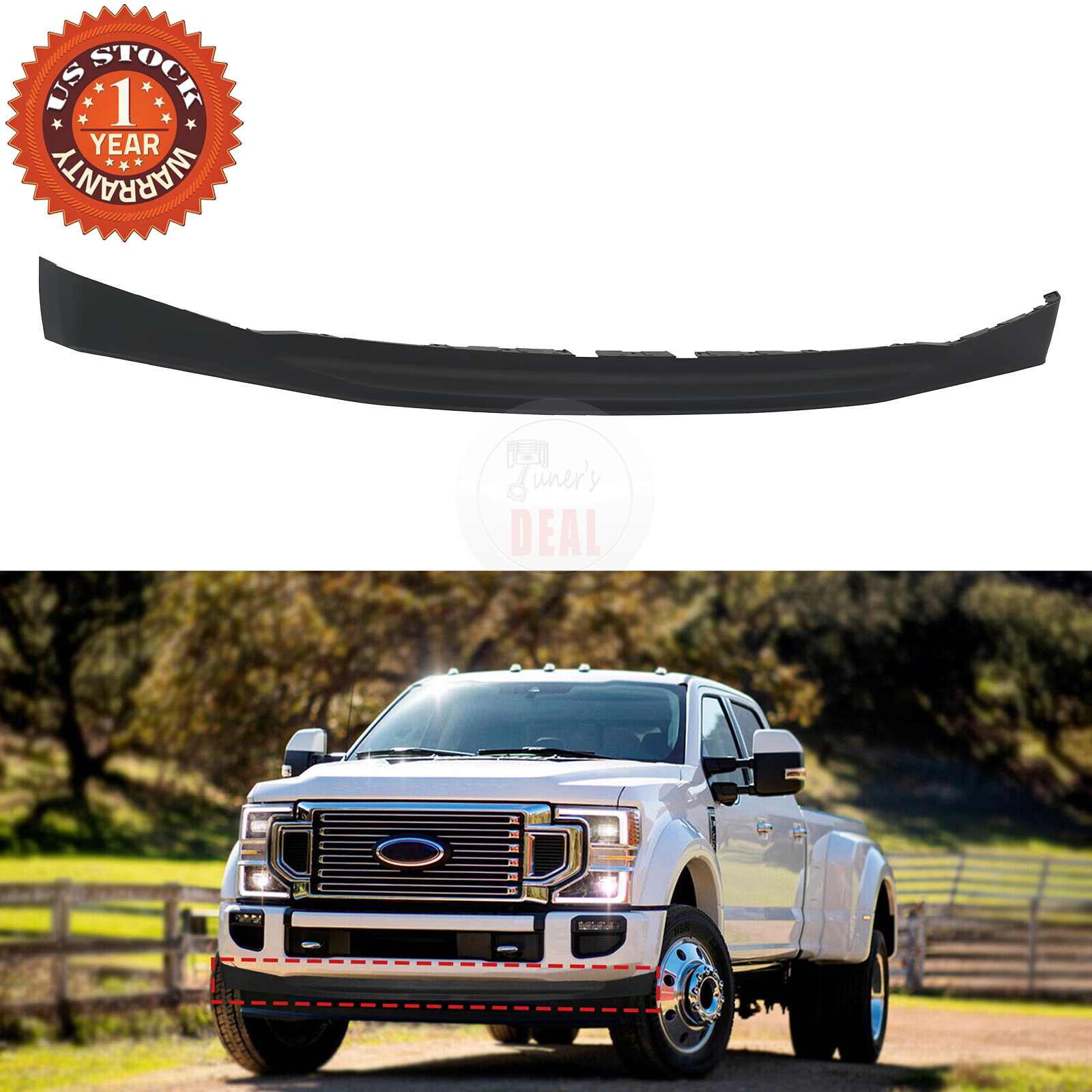 Fit 2020-2022 F250 F350 F450 2WD Super Duty Lower Deflector Valance ...