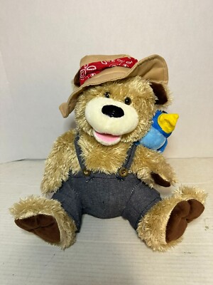 TG PBC International Singing Plush Teddy Bear Blue Bird zip a dee doo ...