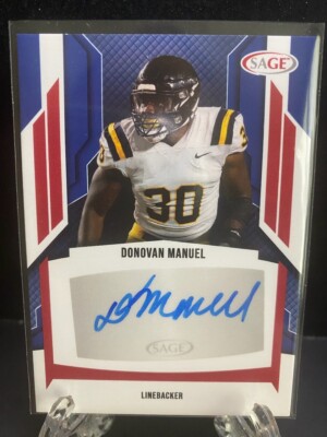 2024 Sage #A-DM Donovan Manuel Auto Red (2 Free Mystery Cards!!) | eBay