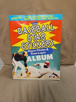 1985 FLEER Baseball Star Sticker Album No Stickers | eBay