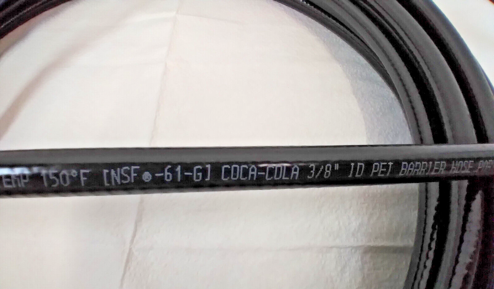 85' ± Synflex 38FS-41222 Flavor Shield Coca-Cola Soda Line PET Hose 3/8 ...