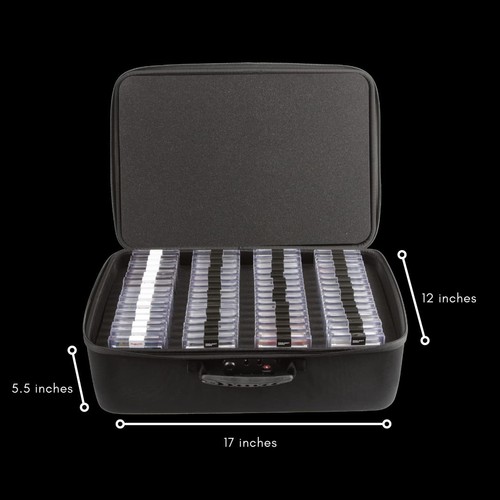 Pro One Touch Card Holder with Zipper Lock - Trading Card Storage Box ...