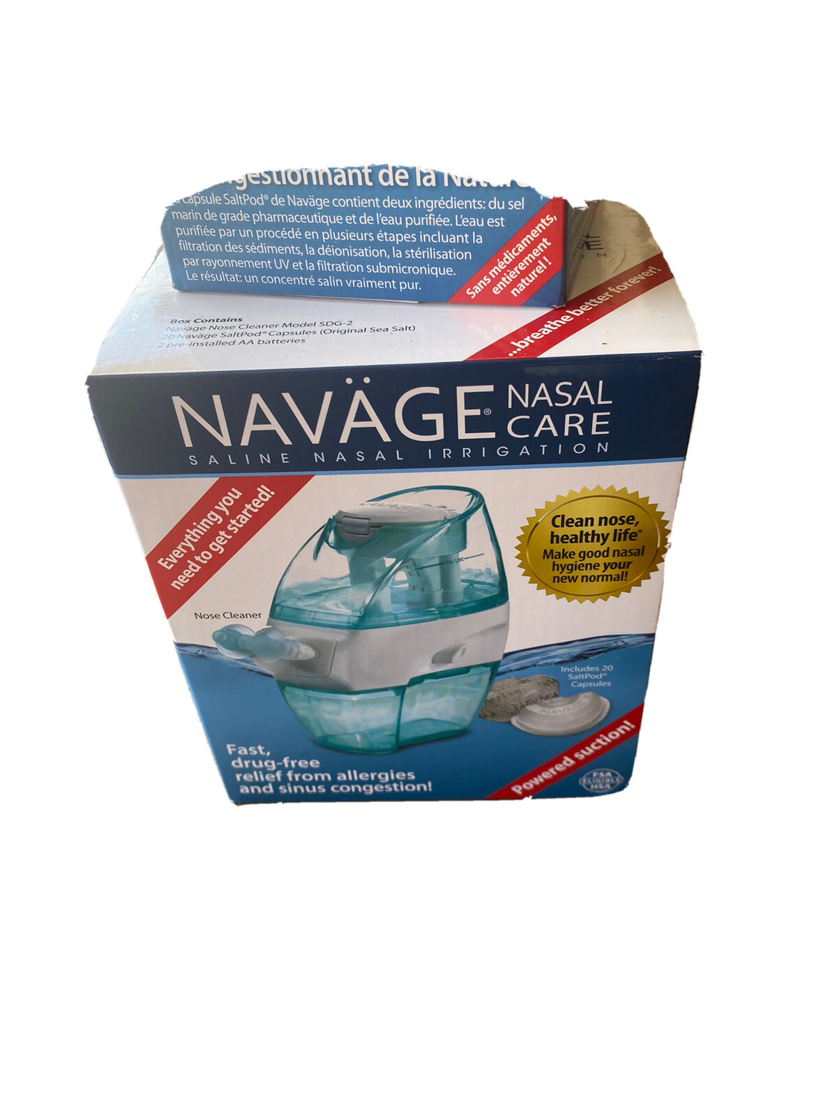NAVAGE - Nasal Irrigation Care - FACTORY SEALED BOX - UNOPENED - BRAND ...