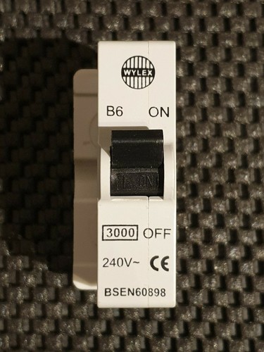 WYLEX B6 REPLACEMENT MCB FOR OLD REWIRABLE TYPE FUSES * VERY GOOD ...