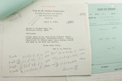 1928 Lamson Goodnow E B Horn Co Boston MA Watches Diamonds Ephemera ...
