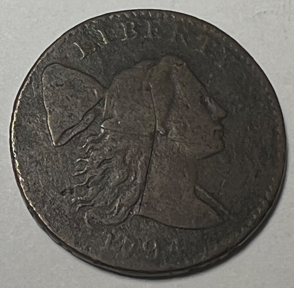 1794 United States Flowing Hair Large Cent- Head of 1794 -Old obverse ...
