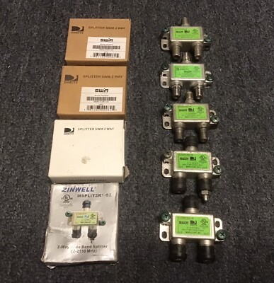 Directv SWM Approved 2-Way Wide Band Splitter (LOT OF 9) MSPLIT2R1 | eBay