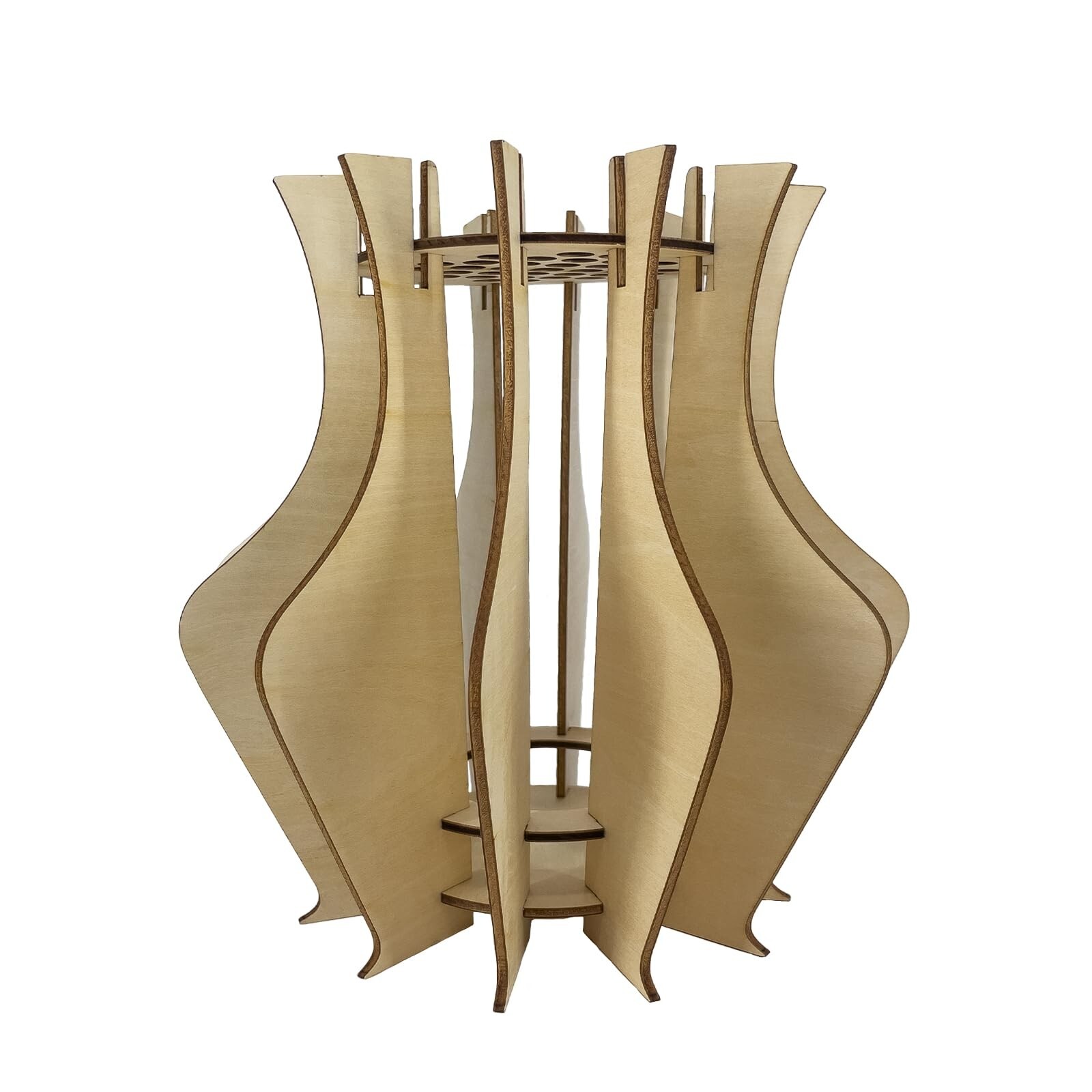 Wooden Building Block Flower Vase – DIY Assembly Vase for Displaying ...