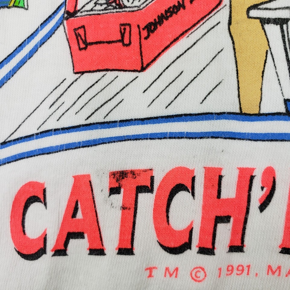 Vintage 1991 Big Johnson Fishing Rods Shirt Single Stitch Funny Humor ...