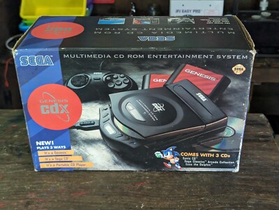 Sega CDX Console CIB Complete In Box Tested & Working Genesis CD Rare ...