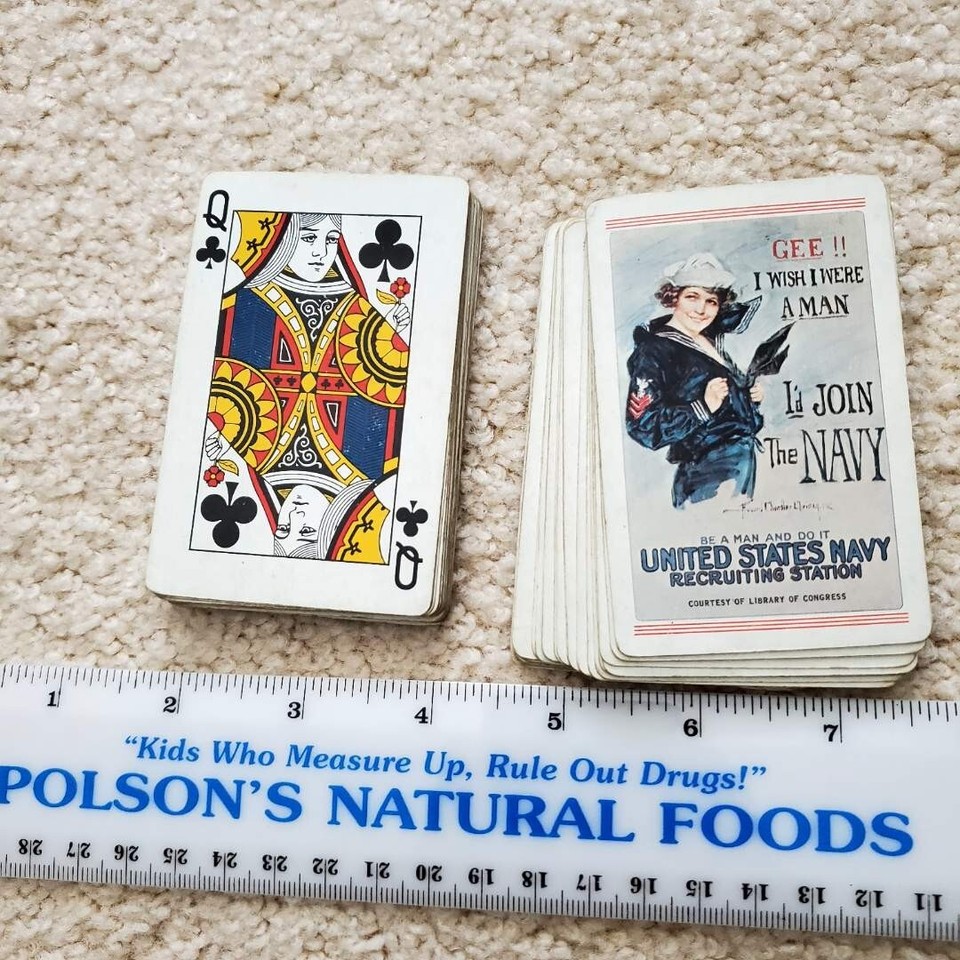 Vintage Whitman United States Navy Recruiting Station Woman Playing ...