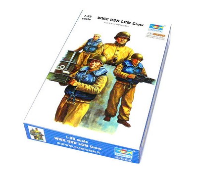 TRUMPETER 00408 Military Model 1/35 WW2 USN LCM Crew Scale Hobby P0408 ...