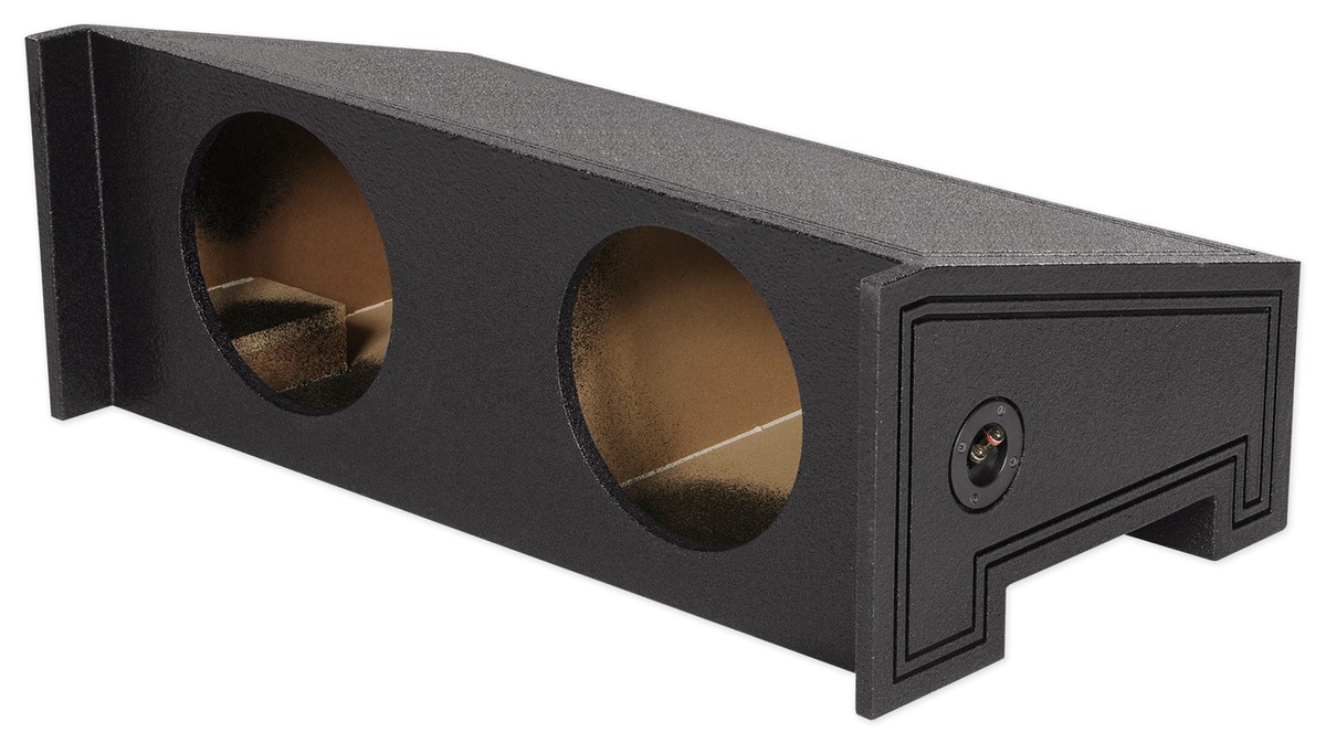 10 Inch Subwoofer Box Car Audio Dual 10" Sealed Subwoofer Rear Angle ...