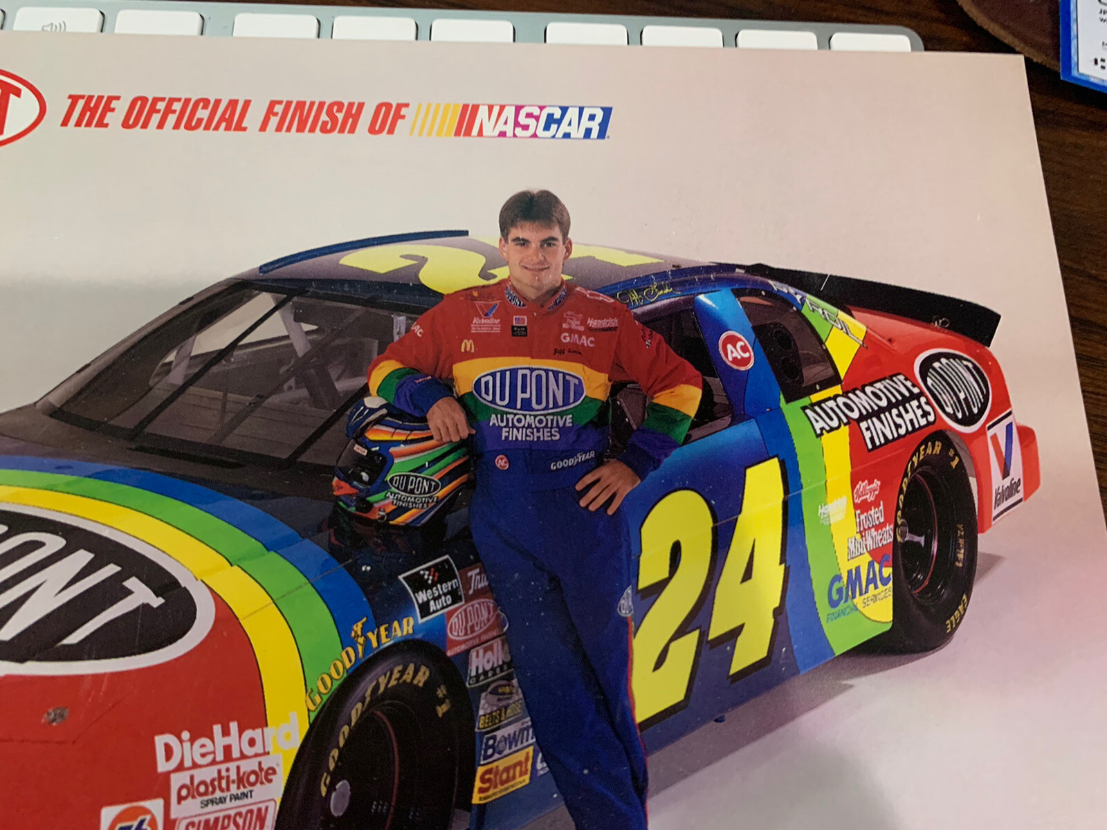 JEFF GORDON & Dupont CAR 8X10 PHOTO NASCAR AUTO RACING PICTURE - Rare ...