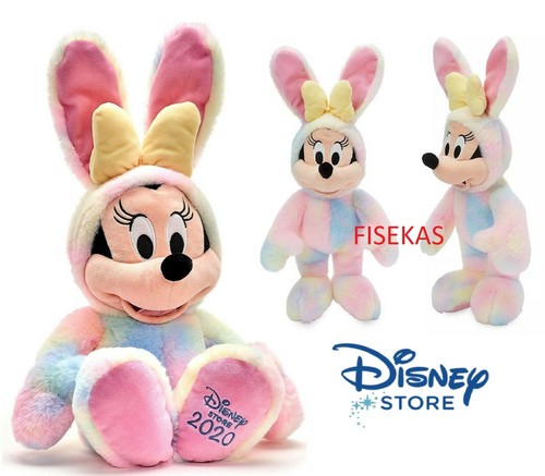 Disney Store Minnie Mouse Easter Bunny Plush 18" Pastel Tie Dye 2020 ...