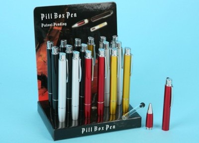 Stash Pen Shaped Working Safe Secret Storage Pill Box Novelty Pencil ...