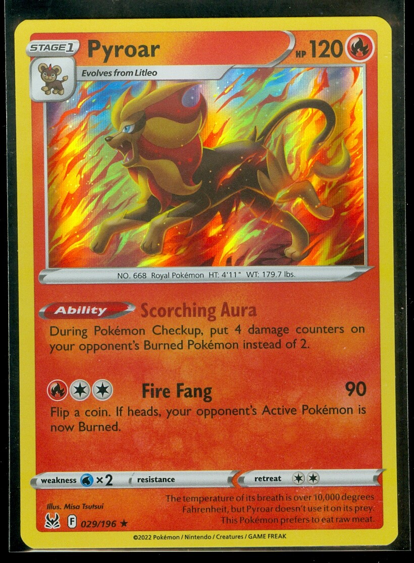 Carta Pokemon Pyroar POKEMON Pyroar Break 24/114 Values MAVIN