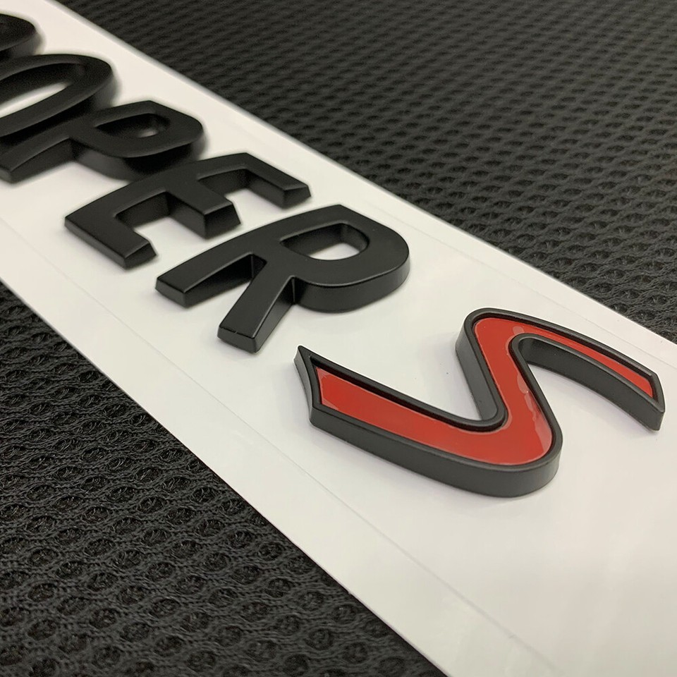 Matte Black Emblem Badge CooperS Countryman Clubman FOR Mini Cooper R53 ...