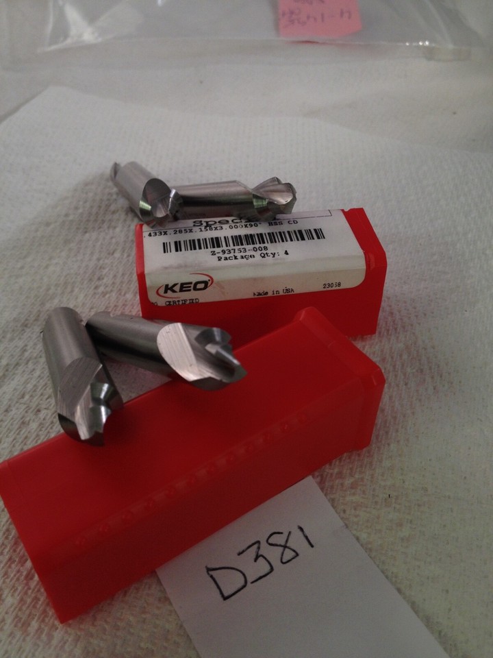 4 NEW KEO 11 mm x 7.2mm HSS Special Double End Center Drill 90° Z93753-008 (D381 | eBay