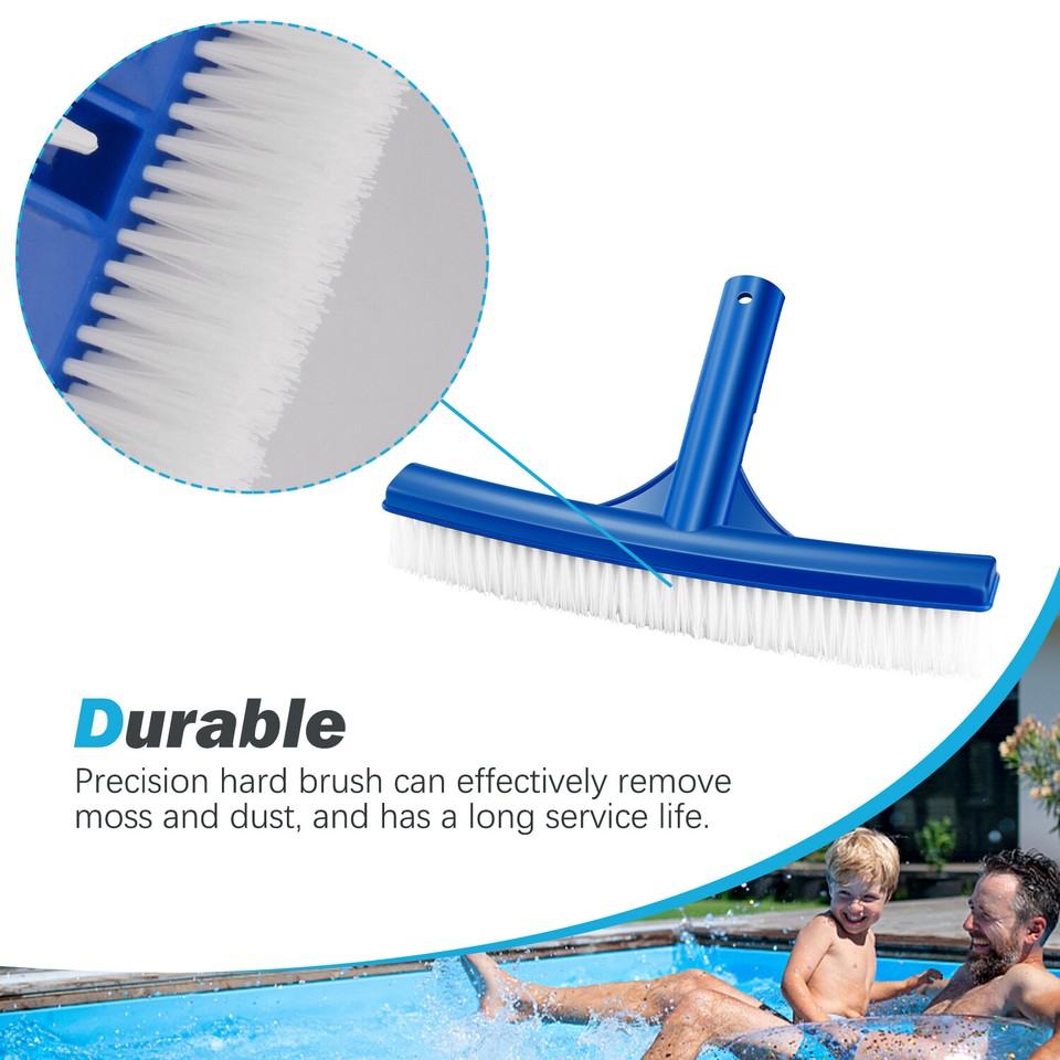 Pool Cleaning Brush Heavy Duty Floor Wall Pool Spa Brush Aluminum ...