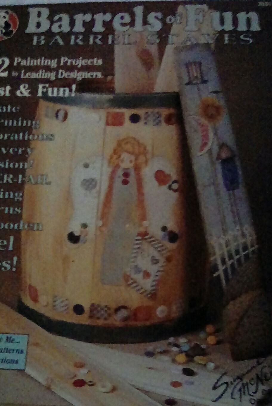 Barrels Of Fun Barrel Staves 12 Painting Projects Craft Booklet | eBay