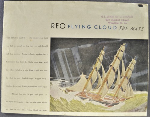1929 Reo Flying Cloud Mate Brochure Coupe Sedan Original 29 | eBay
