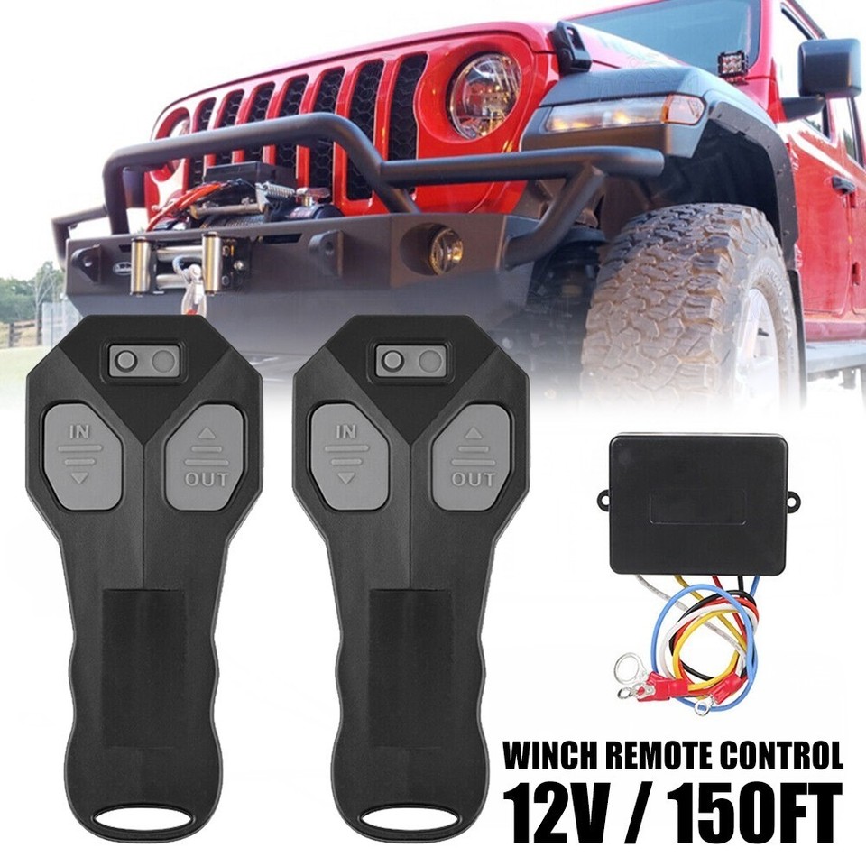 Wireless Winch Remote Control Kit for Jeep Truck ATV SUV 12V Switch ...