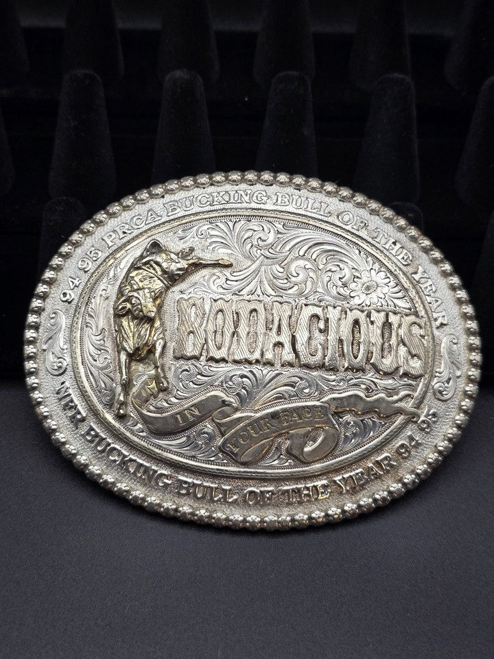 Montana Silversmiths Belt Buckle 94-95 PRCA Bodacious-Bucking Bull Of ...