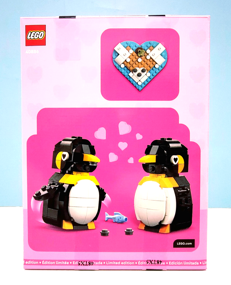 Lego 40886 Penguins In Love Valentine's Day I Love You Sweetheart Kiss ...