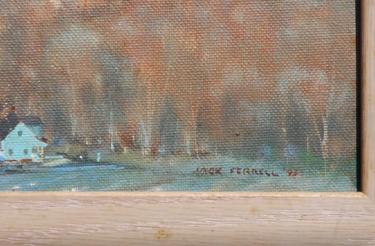 Oil on Canvas Board of a Burnsville, NC Mountain Scene by Artist Jack ...