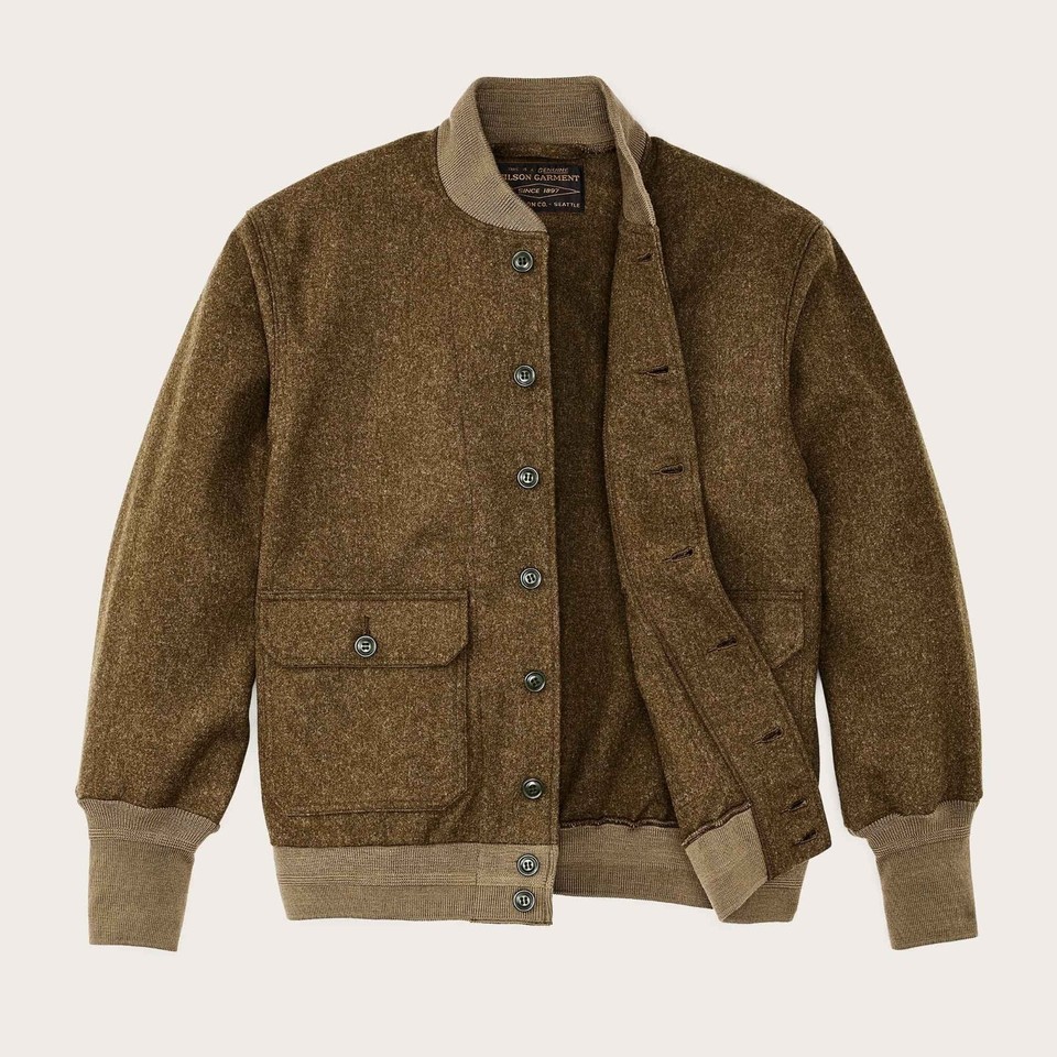 Filson CCC Wool Bomber 20263385 Marsh Olive Dark Army Jacket Limited ...