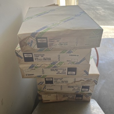 Hammermill Tidal DP 8.5x14 500 White Legal Size 20/50 Long Grain Paper ...