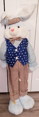 Vintage Tall Standing Easter Bunny Rabbit. Over 3ft Tall. Approximately ...