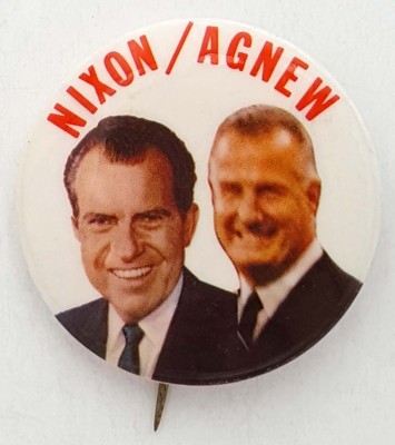 Nixon Agnew For President Campaign Button | eBay