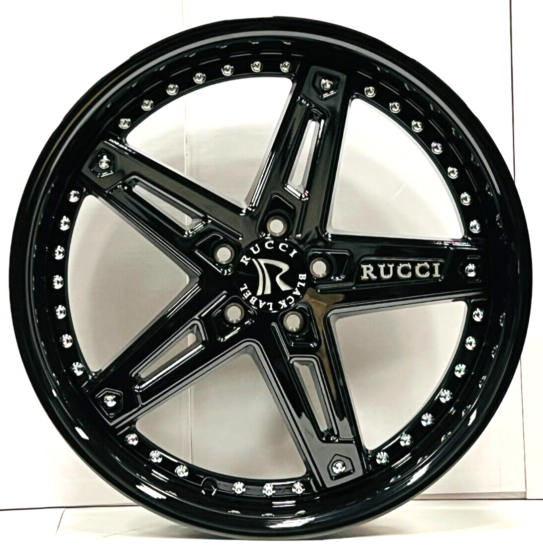20X10 RUCCI BLACK LABEL BOLT PATTERN 5X112 MERCEDES / AUDI | eBay