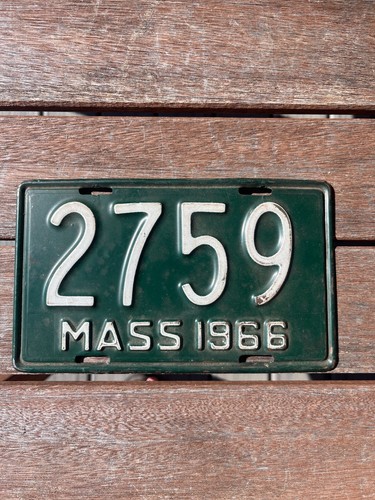1966 Massachusetts Motorcycle License Plate 2759 | eBay