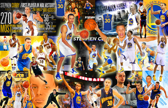 Stephen Curry Wallpaper Collage Basketball 'Golden State Warriors