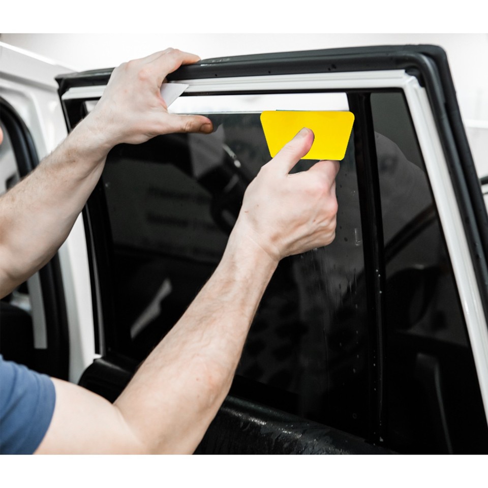 CAR WINDOW TINT FILM KIT TINTING SUPER DARK BLACK LIMO 1% 5% 15% 25% 35 ...
