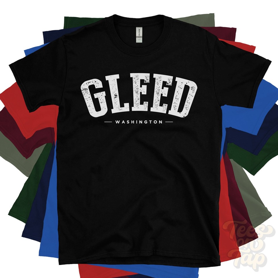 GLEED WASHINGTON T-SHIRT Yakima USA retro varsity style hometown gift ...
