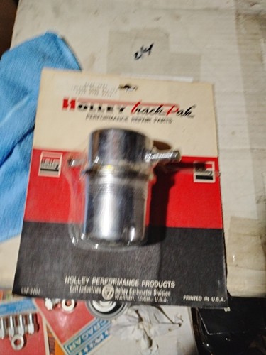 NOS VINTAGE Holley INLINE Fuel Filter Track pak Old School Logo . Gold ...