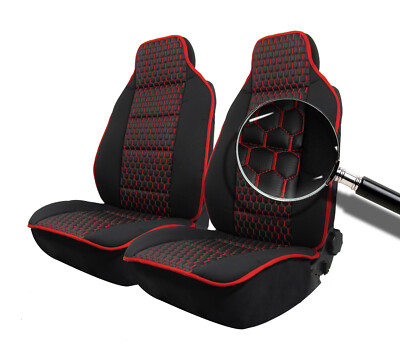 2x Sitzauflage Sitzkissen Sitzmatten Rückenkissen Auto KFZ Kunstleder ...