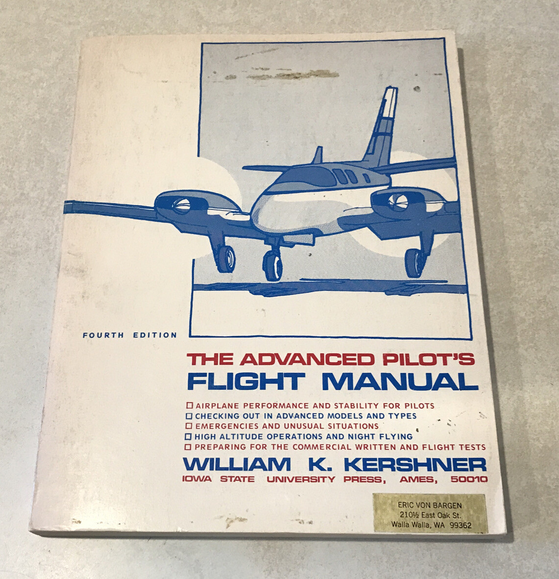 The Advanced Pilots' Flight Manual by William K. Kershner Aviation ...