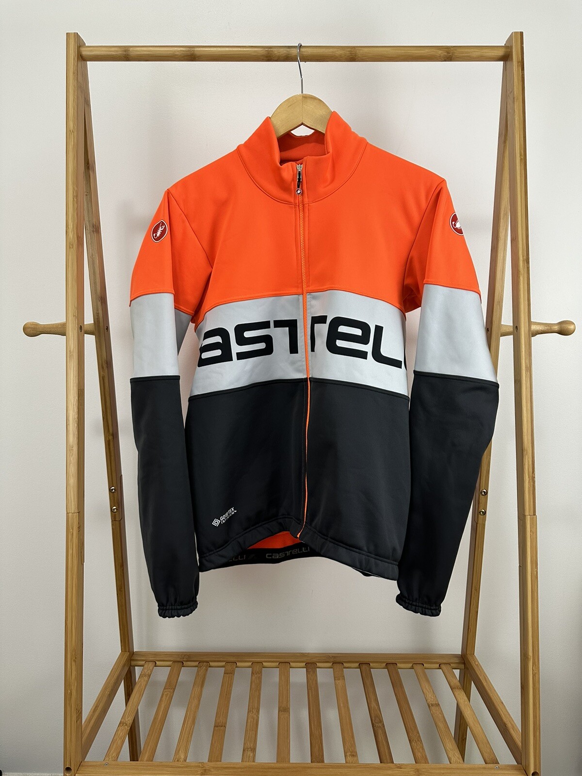 Castelli Goretex Infinium Color Block Winter Cycling Windstopper Jacket ...