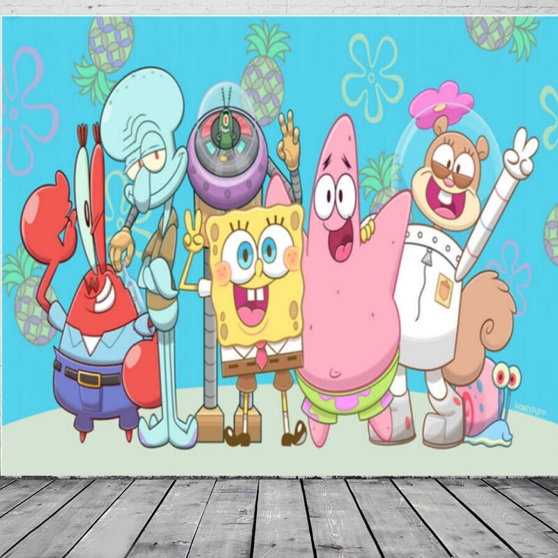 Spongebob Bedroom Wallpaper SpongeBob SquarePants Jellyfish Fun"
