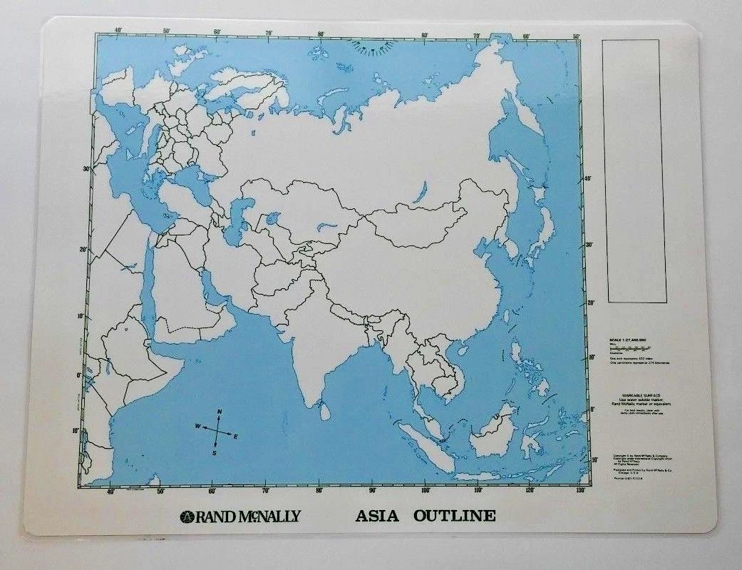 Blank Political Map Of Asia