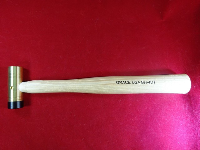 Grace USA 4oz Brass Hammer Delrin Tip Gunsmith Gun Care Machinist Nylon ...