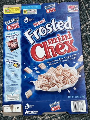 *NEW* 2001 General Mills Frosted Mini Chex Cereal Box | eBay